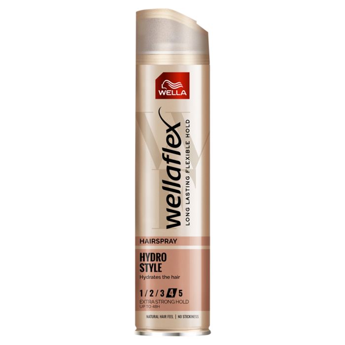 Wella Wellaflex Hairspray Hydro Style 4 Extra Strong Hold 250ml ...