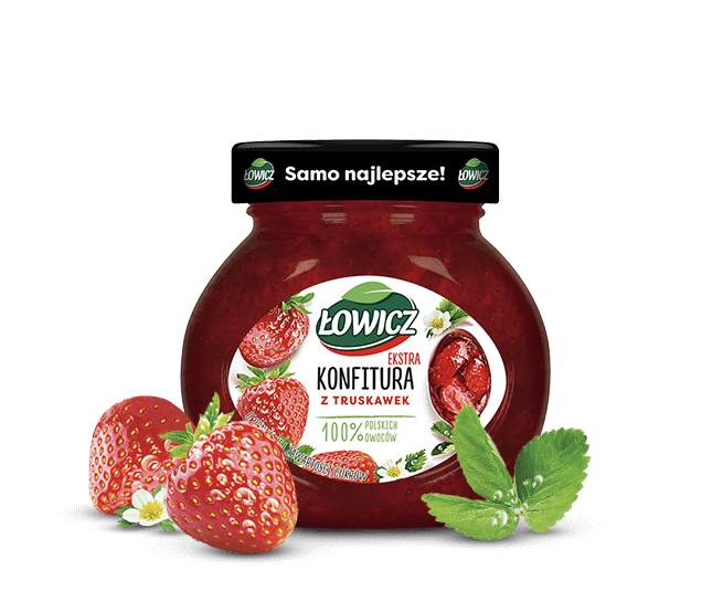 Lowicz Confiture Strawberry (Truskawkowa) 240g – Zdrowie & Uroda