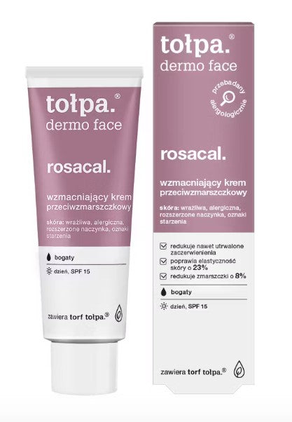 TOLPA dermo face rosacal. strengthening anti-wrinkle cream, RICH, SPF ...