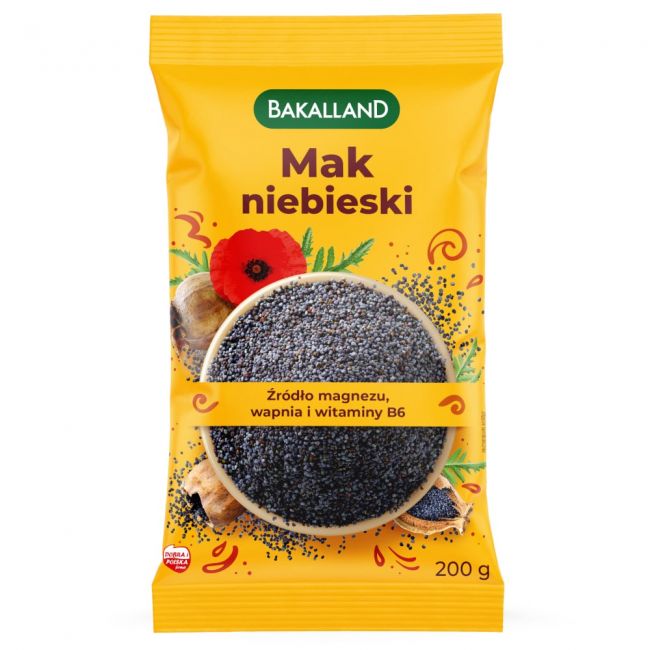 Bakalland Poppy Seeds (Mak) 200g – Zdrowie & Uroda