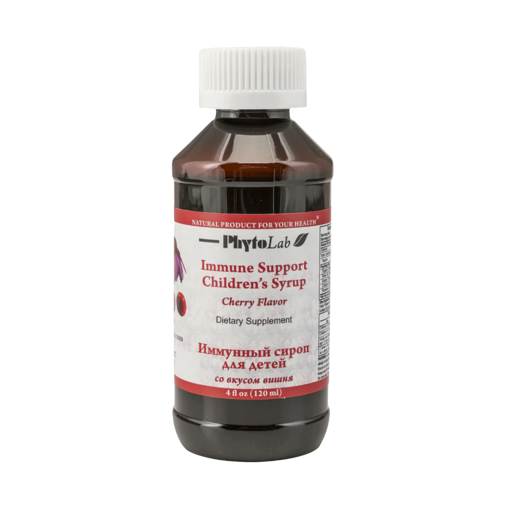 PhytoLab Children’s Immune Syrup (Cherry) - Single Bottle of 4 fl oz ...