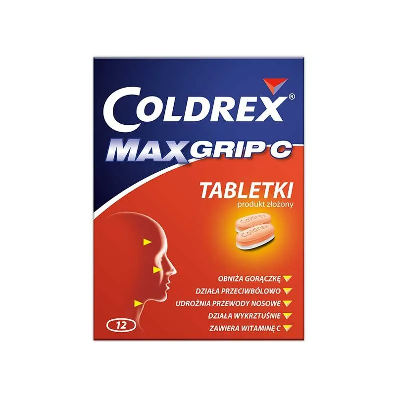 Coldrex MaxGrip C, 12 tablets – Zdrowie & Uroda