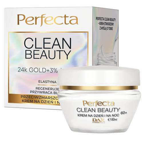 Perfecta Clean Beauty 60+ Anti-Wrinkle Day/Night Cream 24k Gold +3% bi ...