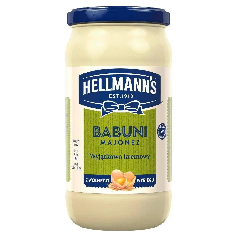 Hellmann's Grandma's BABUNI Mayonnaise 500 ml – Zdrowie & Uroda