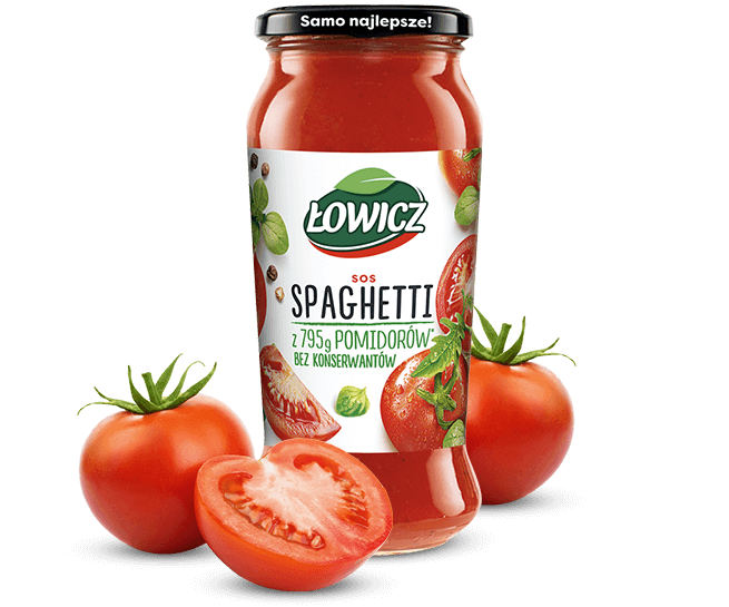 Lowicz SPAGHETTI SAUCE Thick tomato sauce 500 g – Zdrowie & Uroda