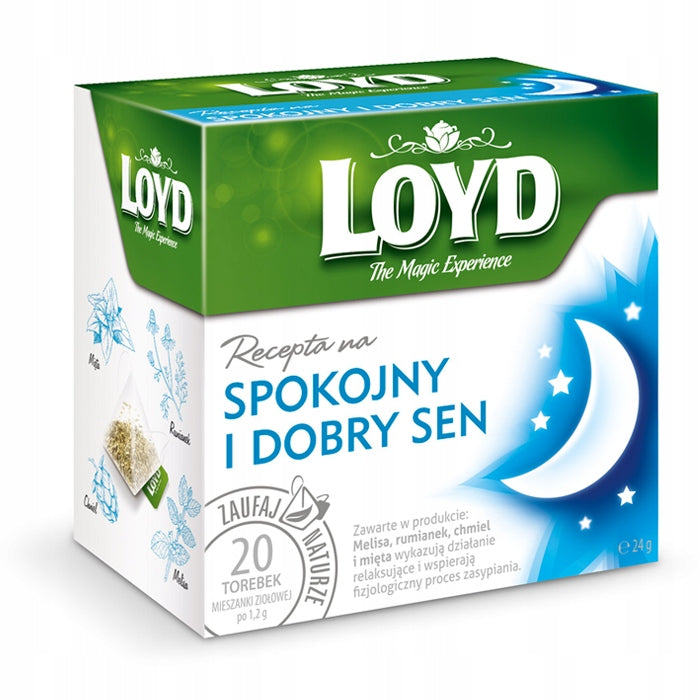 Loyd Peaceful and Good Sleep Herbal Infusion Tea 20 bags – Zdrowie & Uroda