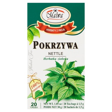 MALWA Herbal Nettle/Ortie Tea 20 bags – Zdrowie & Uroda