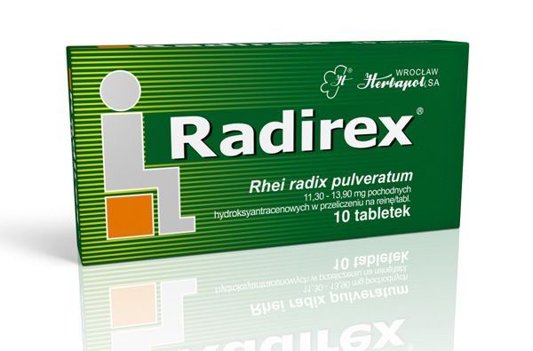 Herbapol Radirex, Rhei radix pulveratum 10 tablets – Zdrowie & Uroda